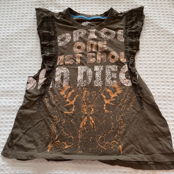 Pilcro | Tops | Pilcro Graphic Tee Green Size Xs Oversized | Poshmark